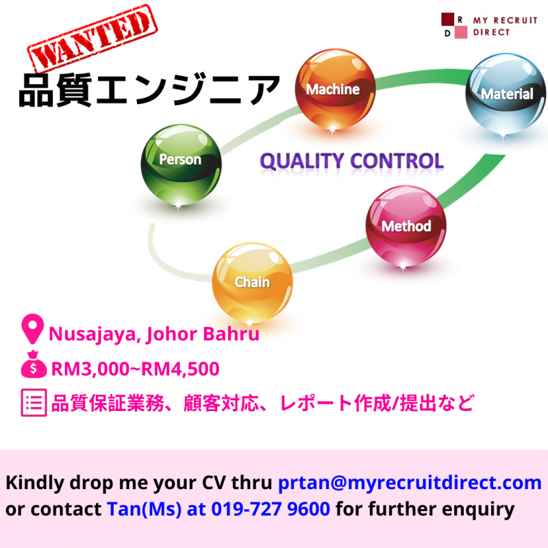 Japanese Speaking Quality Engineer (cc:RIN) | My Recruit Direct
